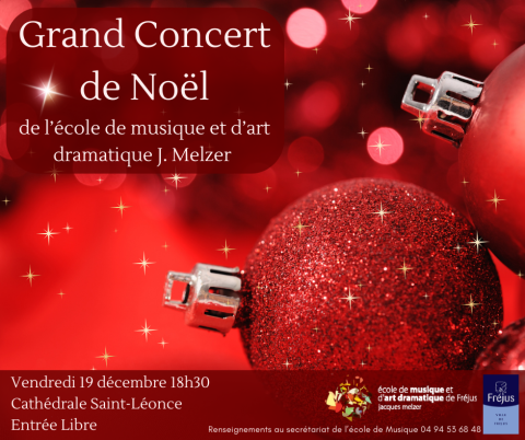 Concert de Noël de l’École de Musique et d’Art Dramatique Jacques ...